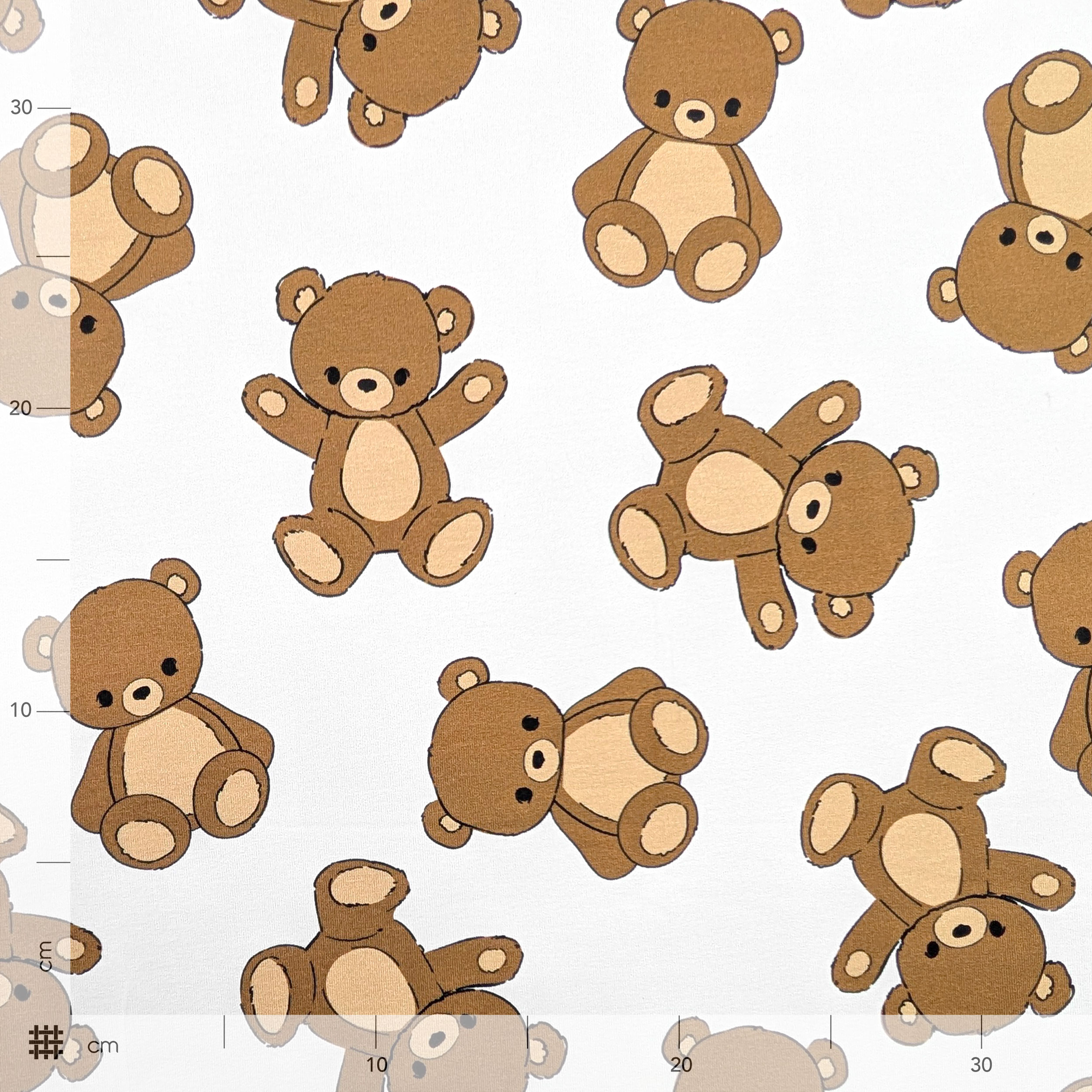 Sweatshirt French Terry Bears White Background