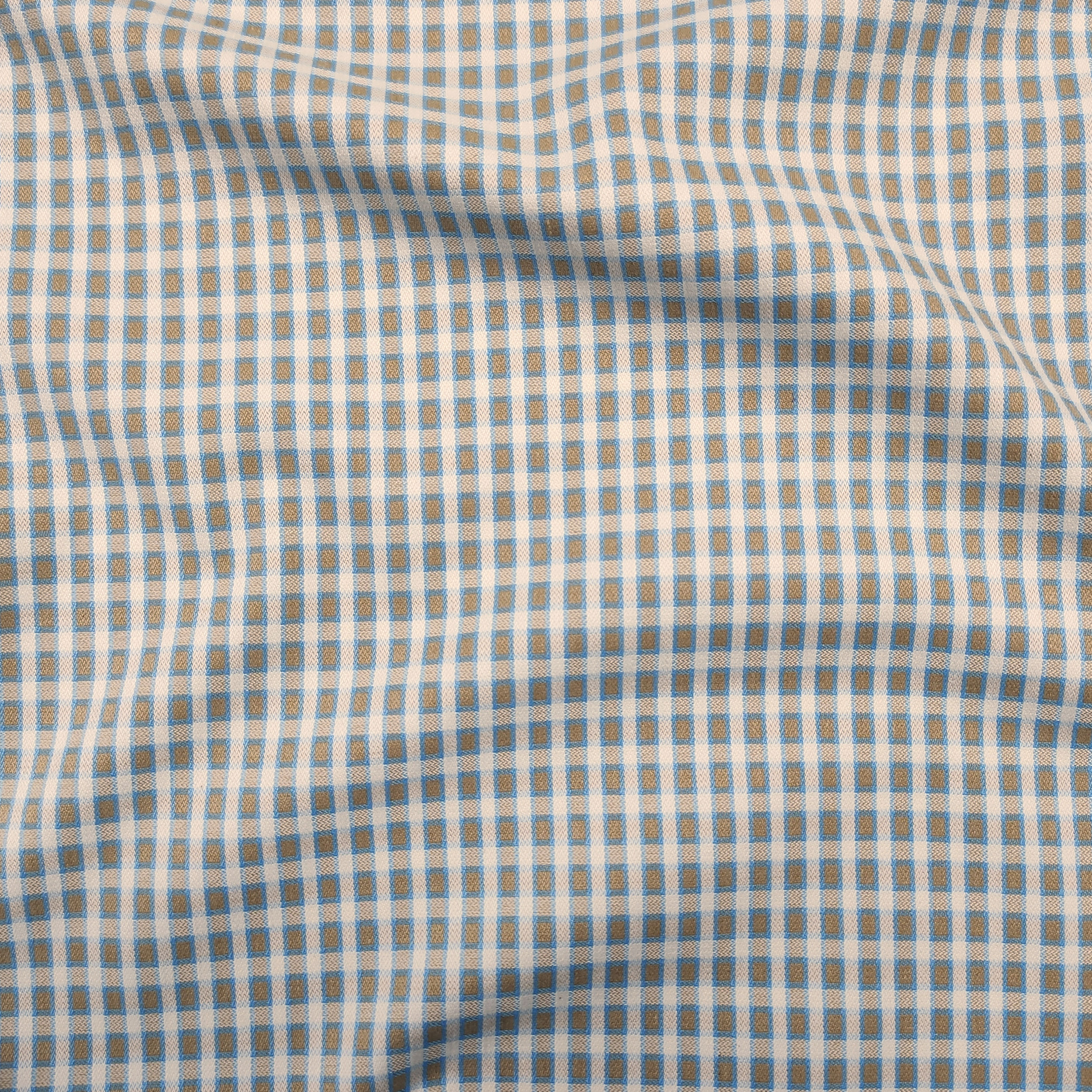 Light Blue Check Stretch Apparel