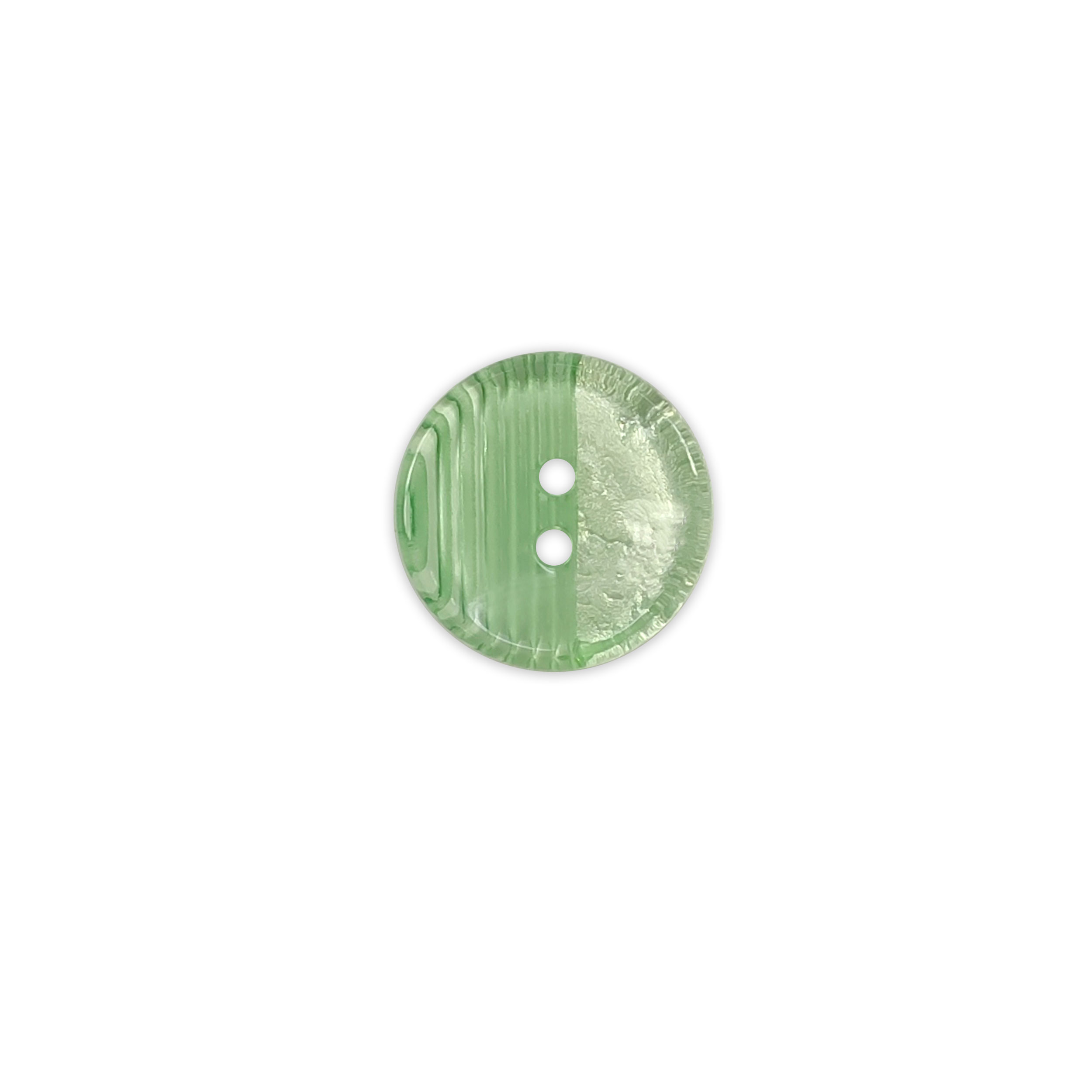 Bouton semi-transparent à la mode 2 trous Vert Lin 20