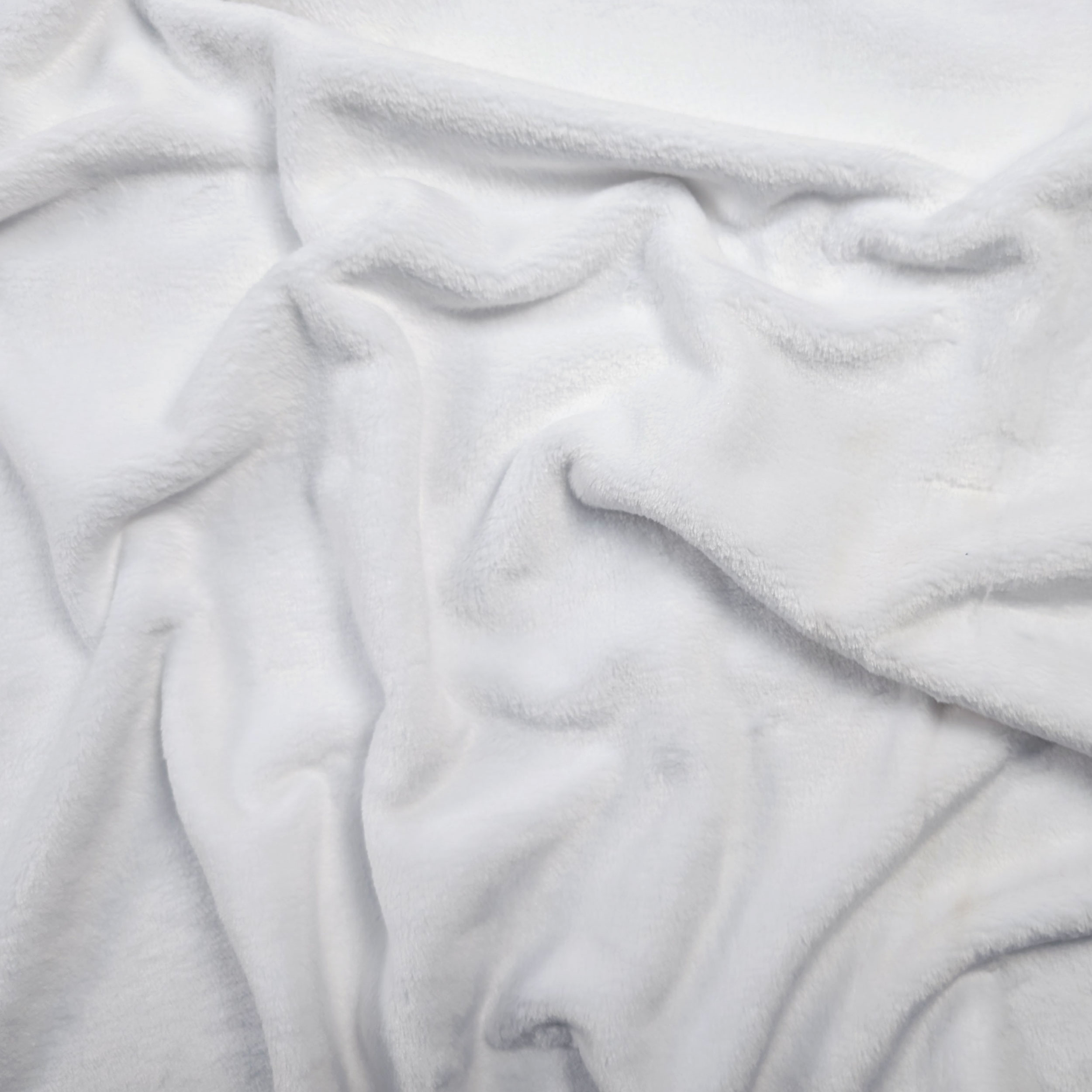 Oeko-Tex Coral Double Fleece in Solid White
