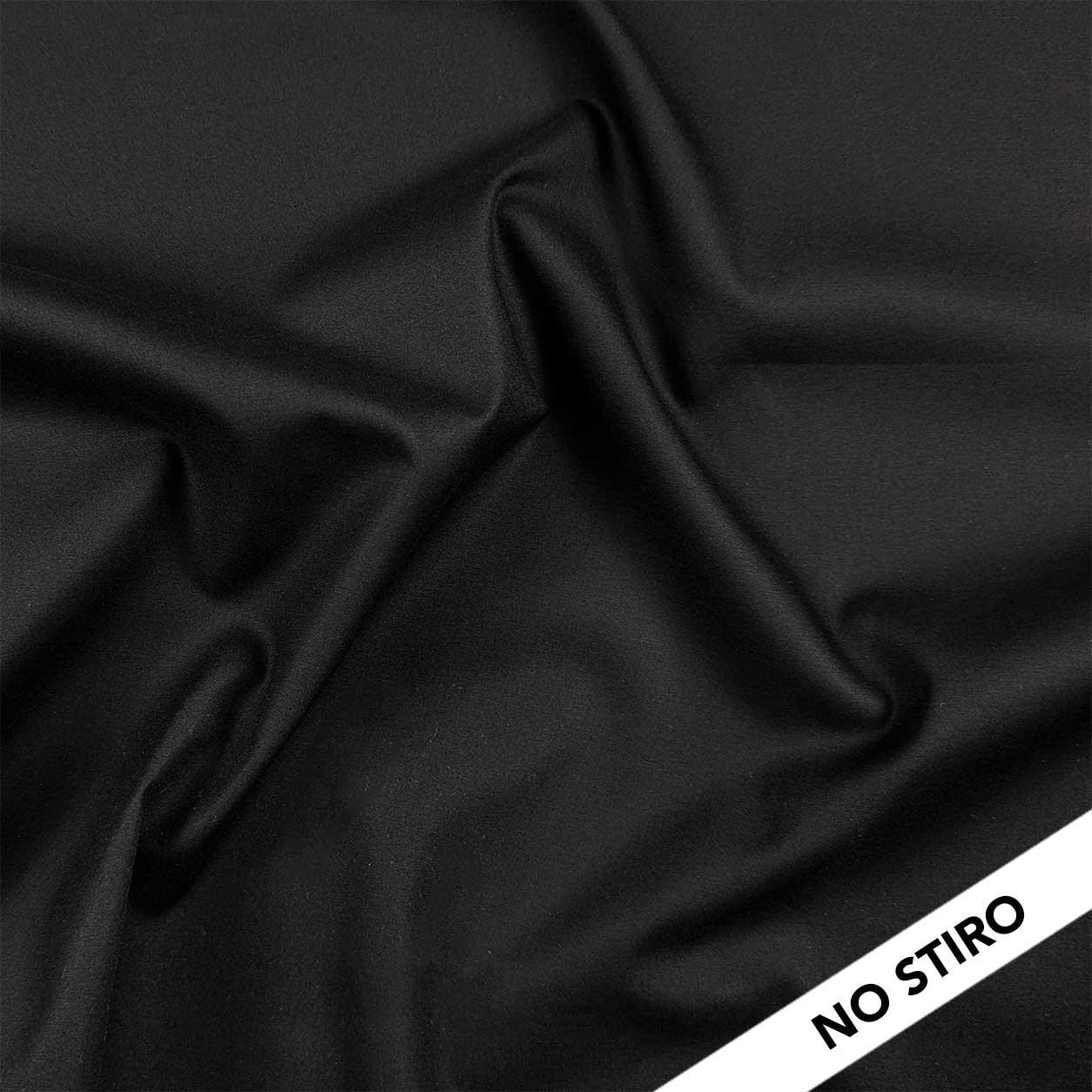 Camisas de Algodón Brennet Swiss Negro Sin Plancha