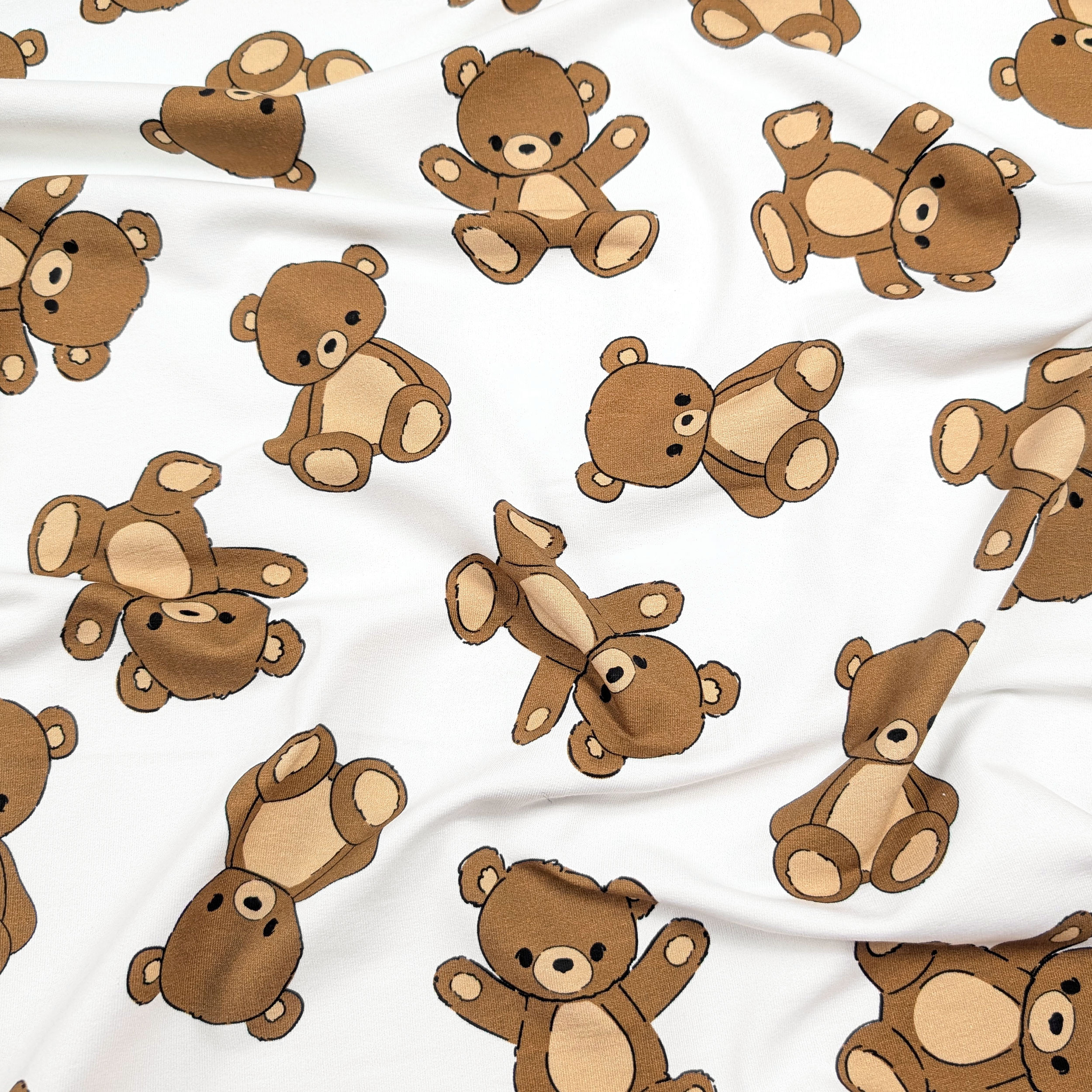 Sweatshirt French Terry Bears White Background