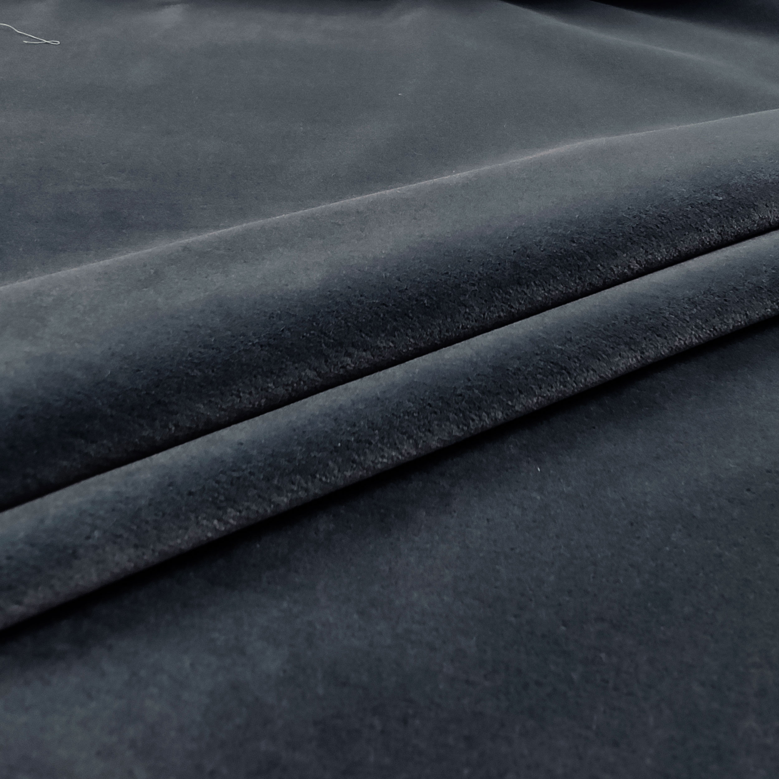 Tessuto Abbigliamento Velluto Cotone Grigio Medio