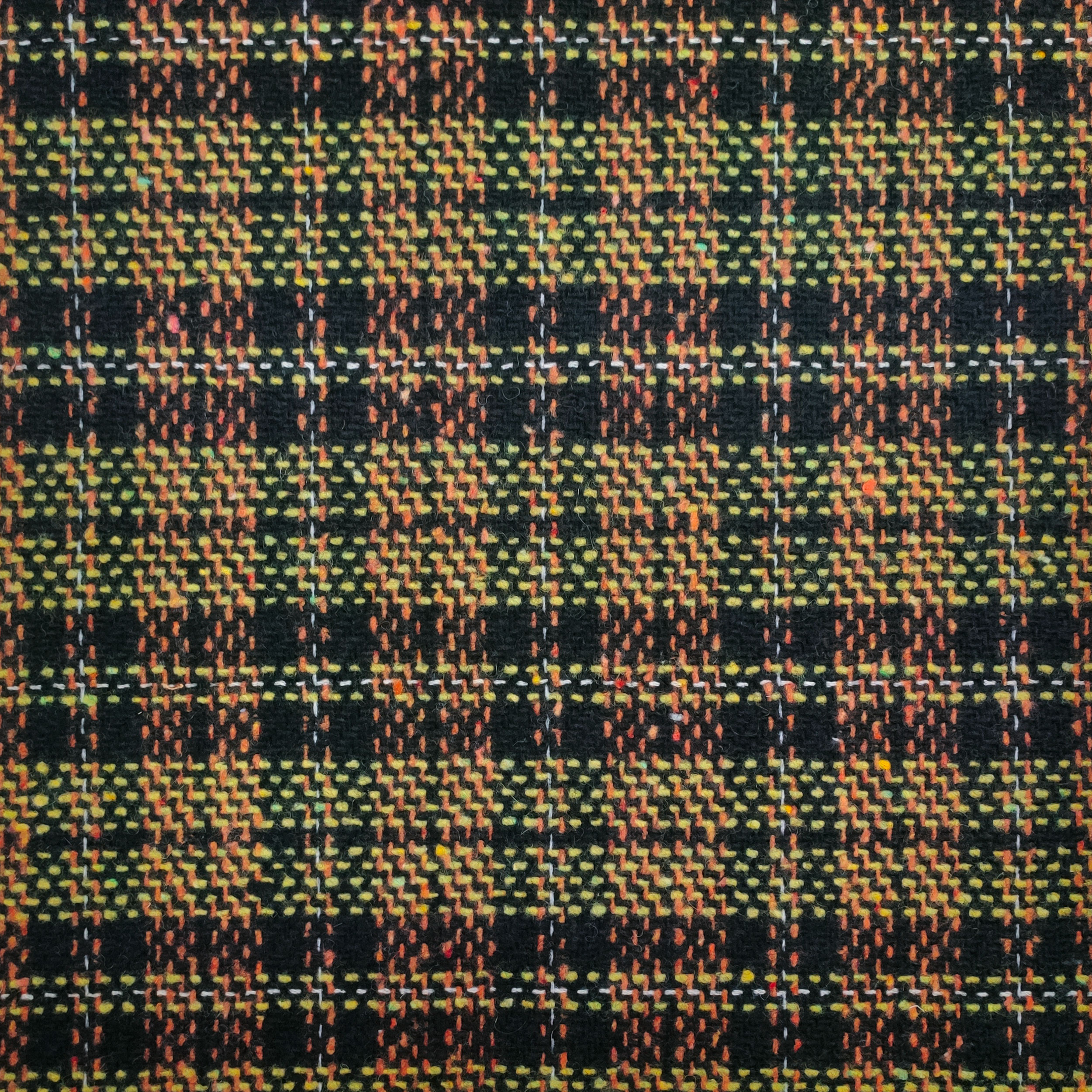 Olive Green Checkered Coating Fabric