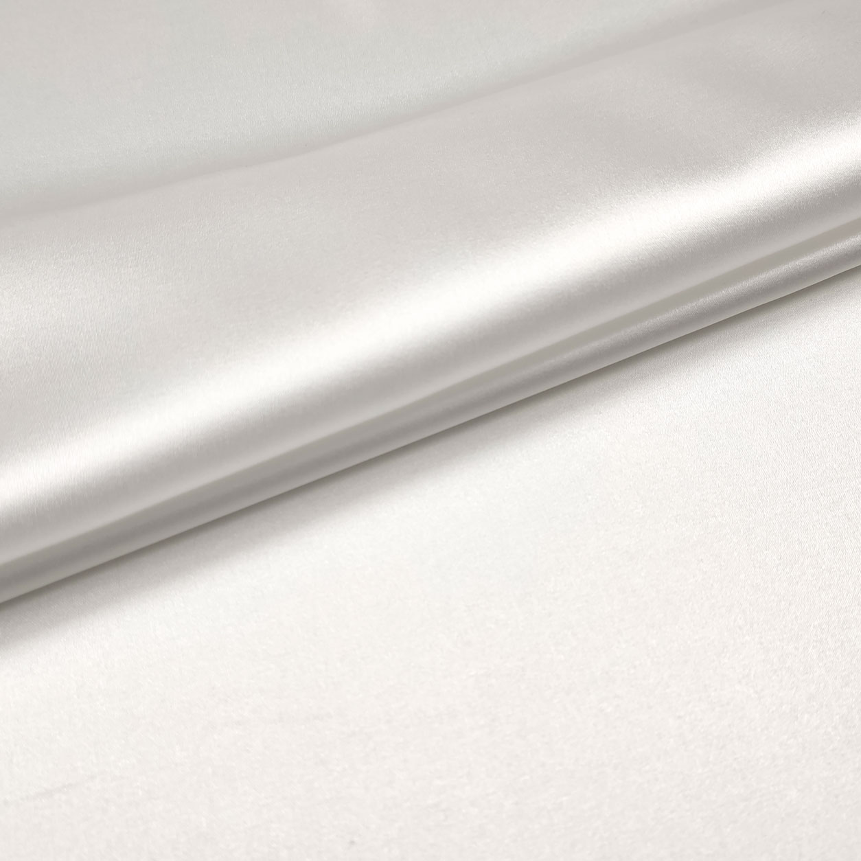 Bridal White Silk Satin Fabric by the Meter