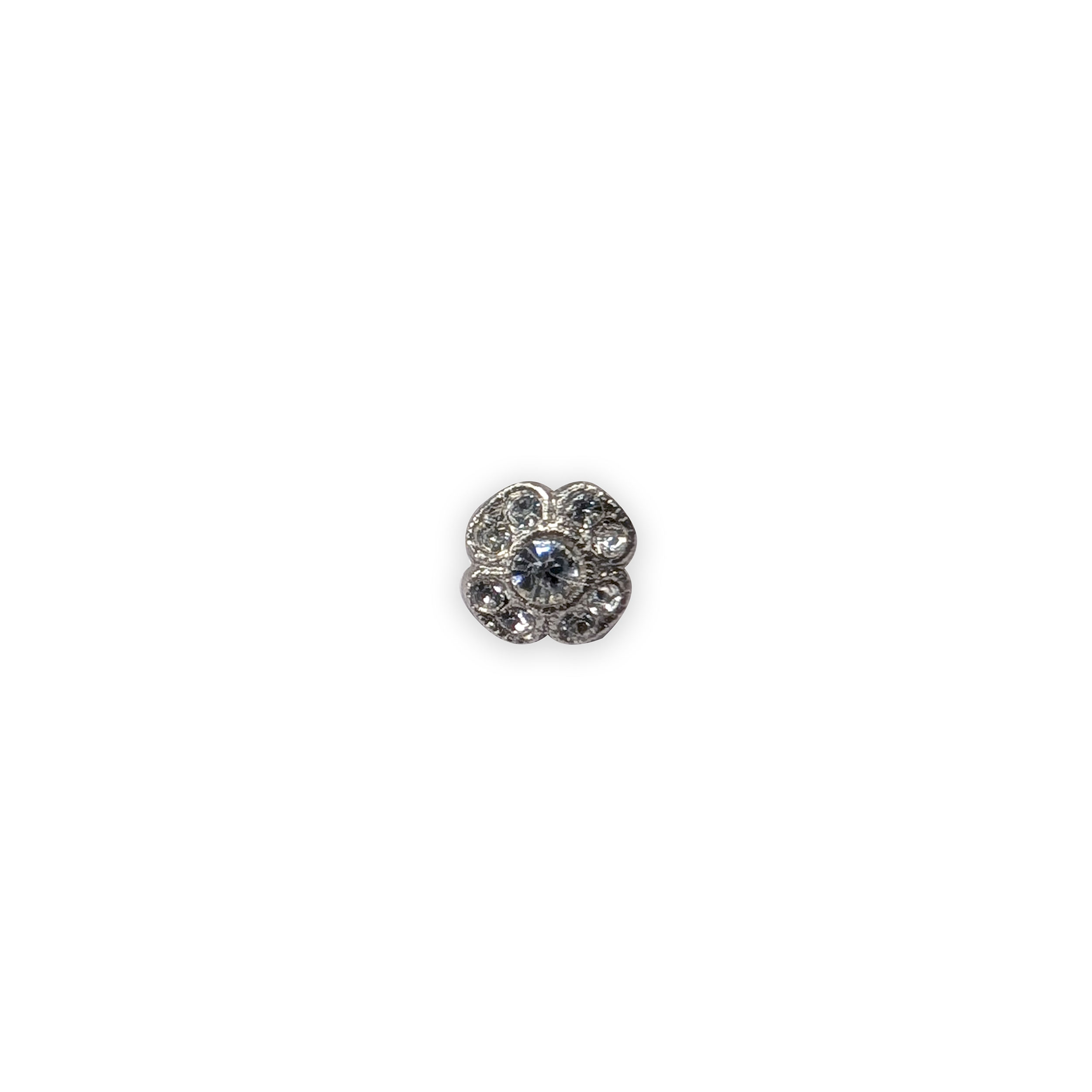 Rhinestone Flower Jewel Button | Panini