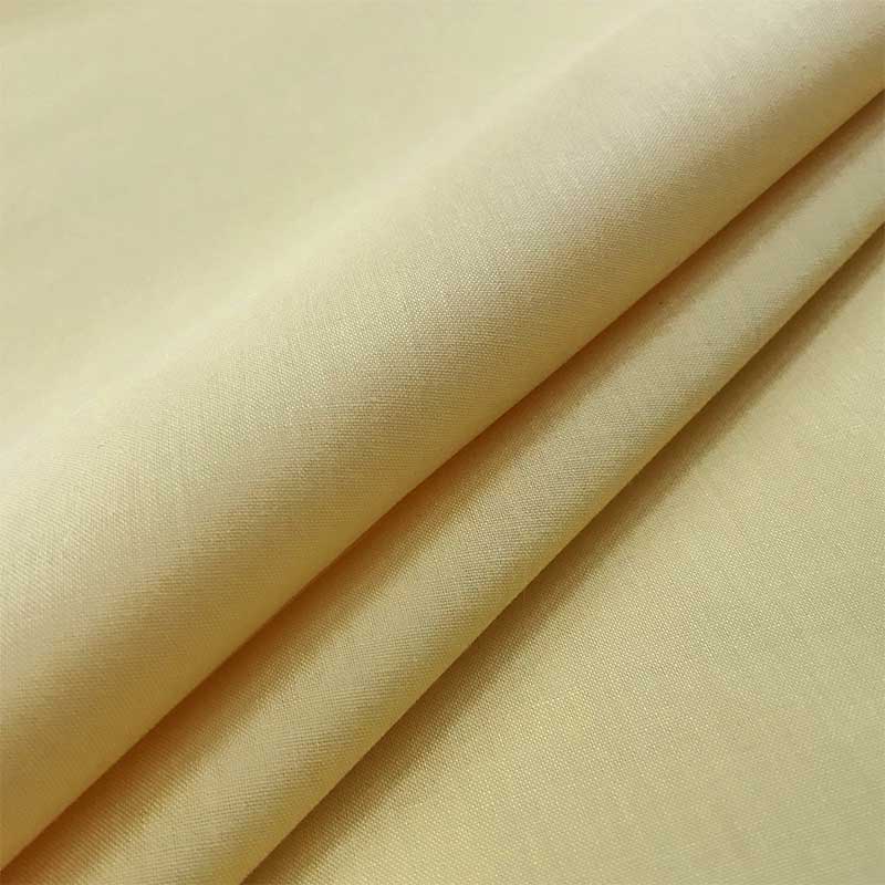 Pure Cotton Fabric Sheet Lux Light Yellow