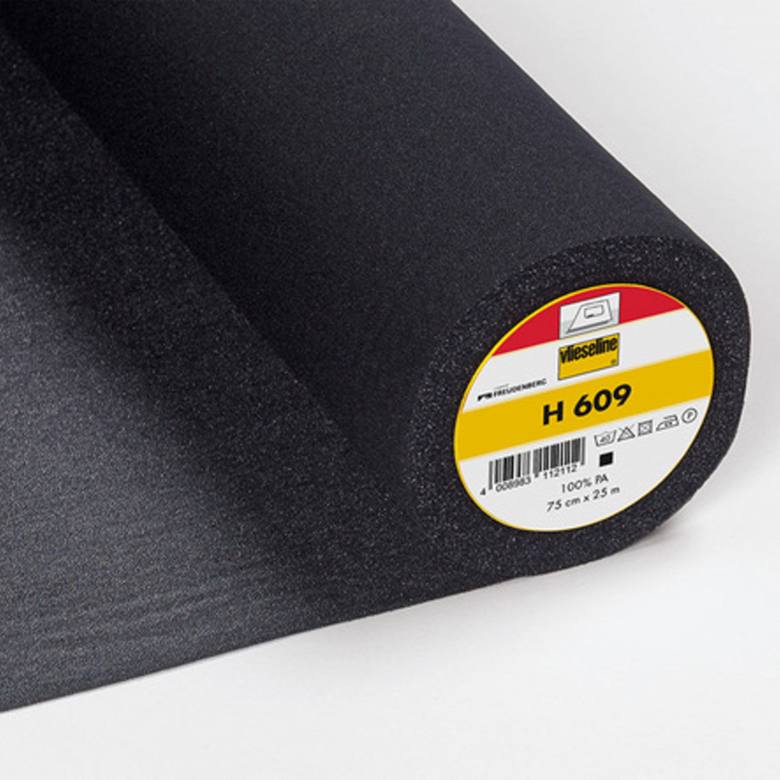 Black Heat-Adhesive Interfacing H609 | Panini