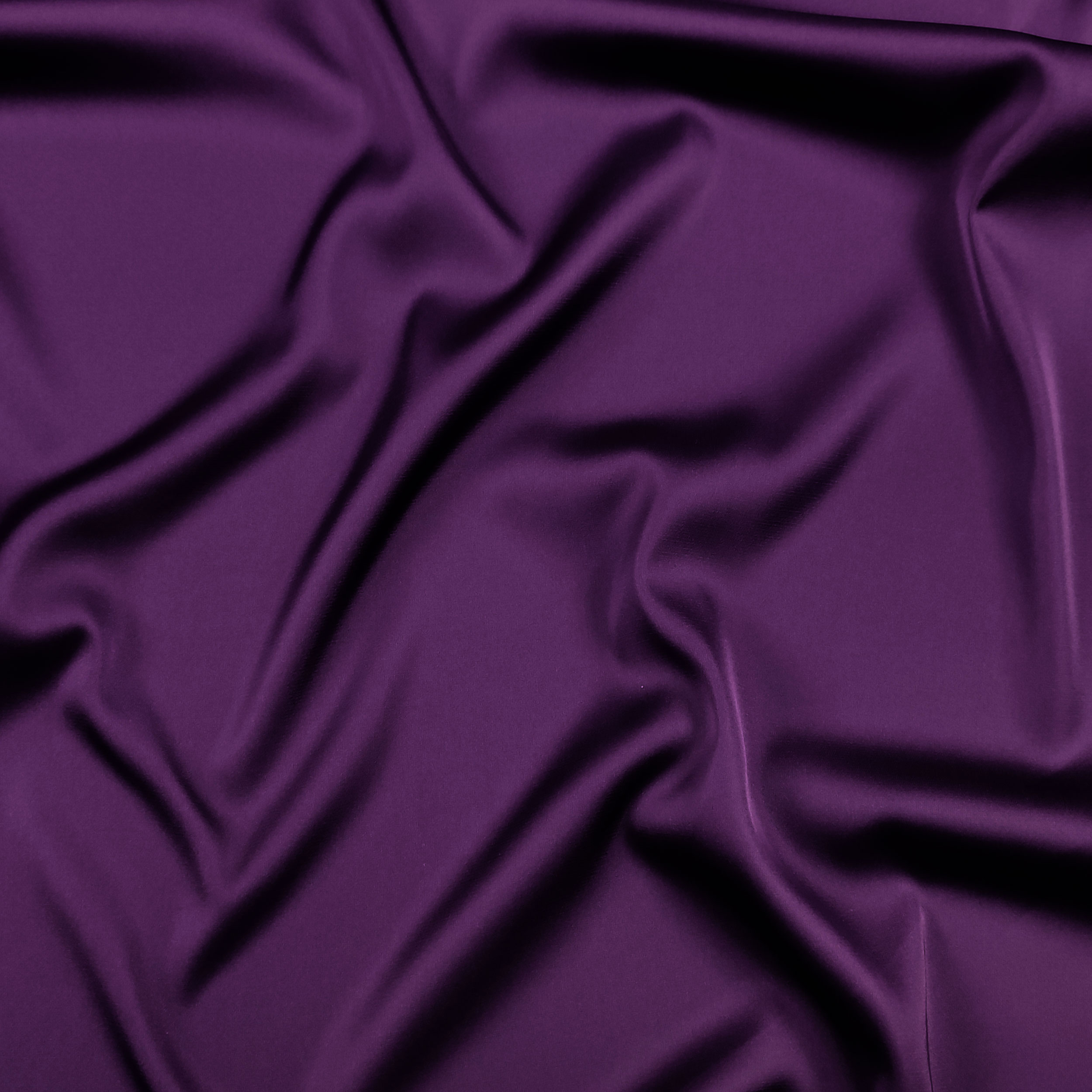 Silk-effect Stretch Satin Satin Dark Purple