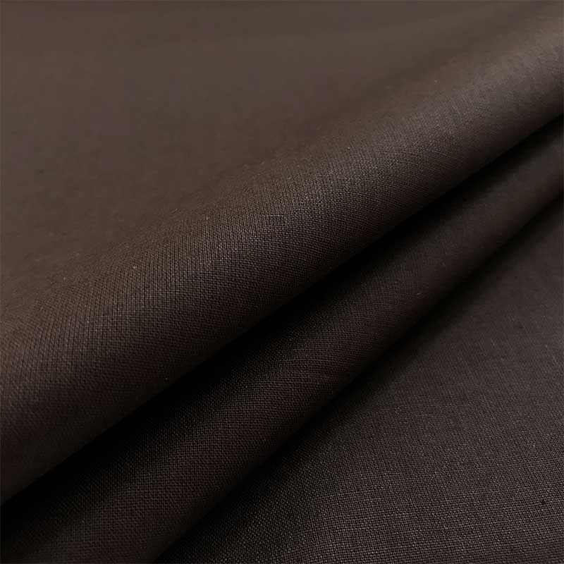Pure Cotton Fabric Lux Sheet Solid Colour Cocoa