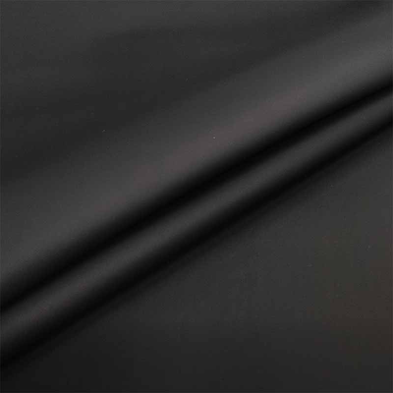 Piel sintética recortada Negro mate 80x140 cm