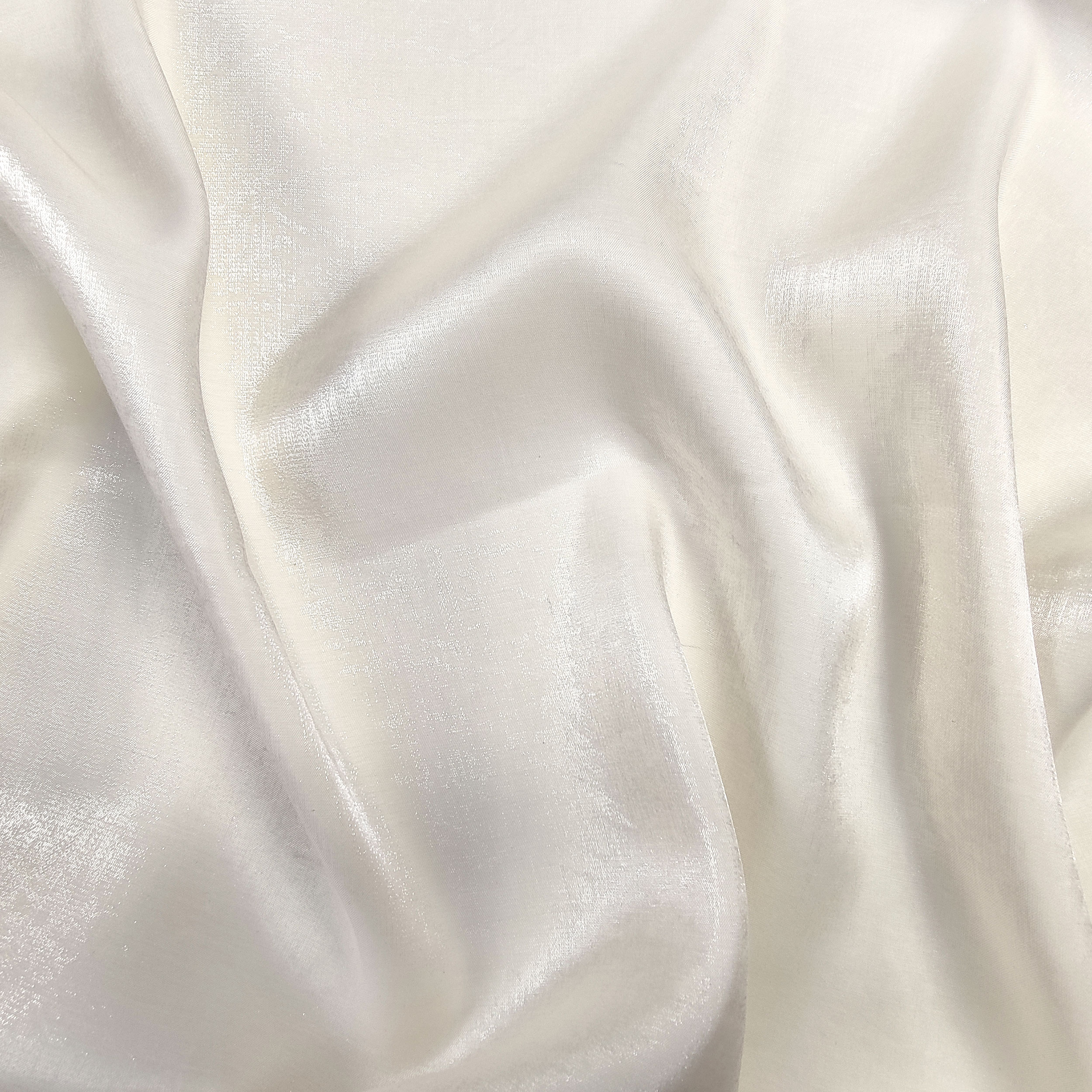 Ivory Lurex Coated Satin for Brides