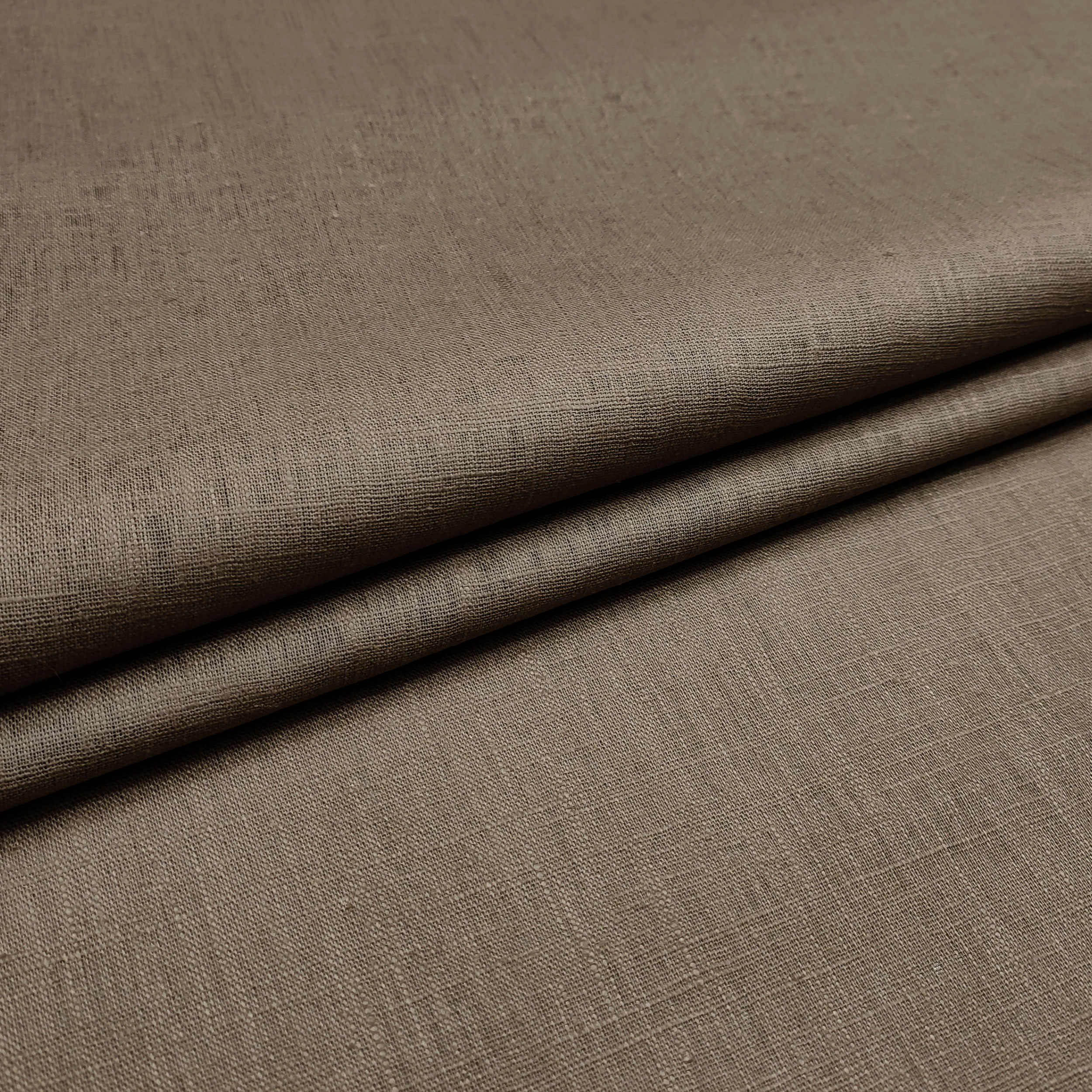 Beige Linen Blend Fabric for Dressmaking