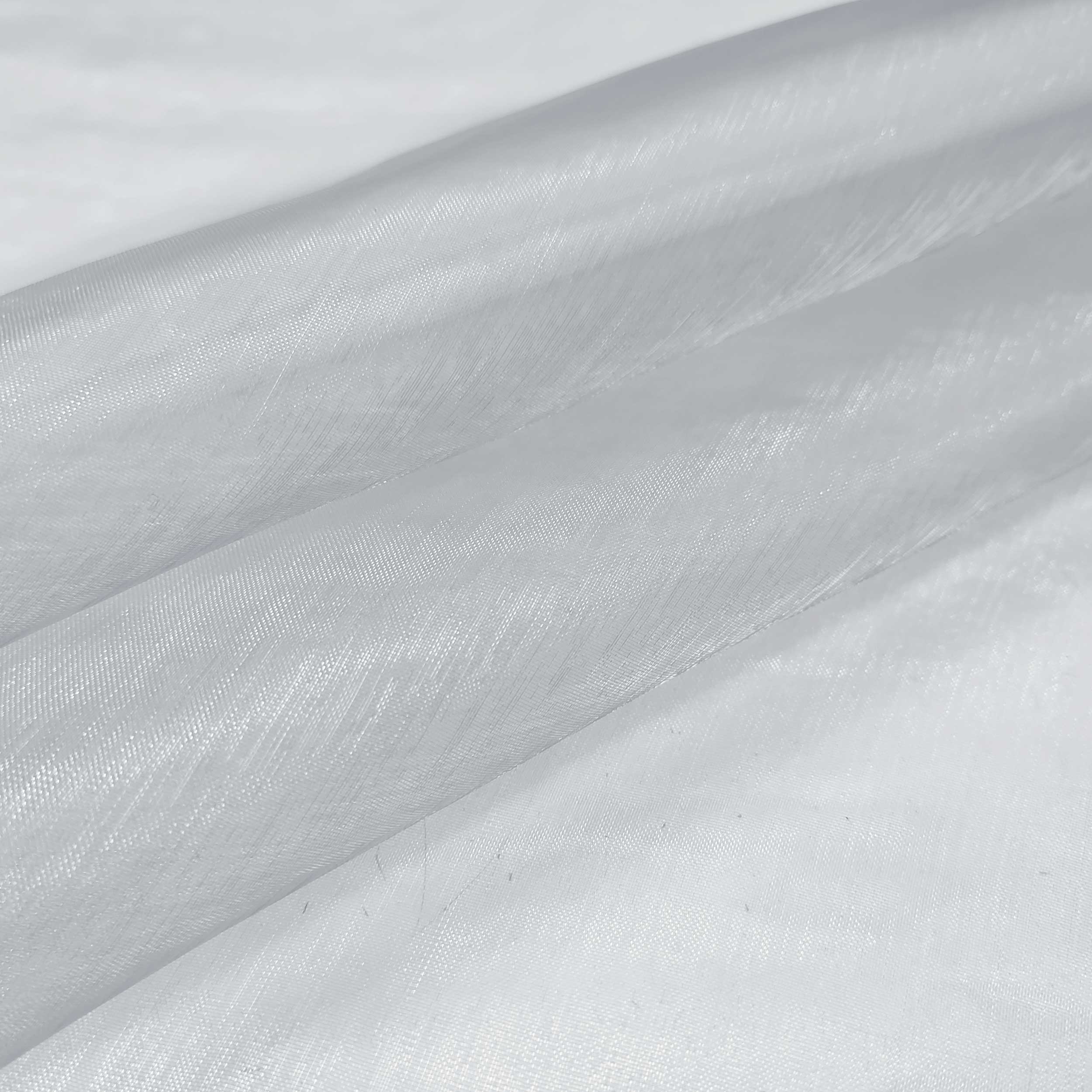 White Organza Fabric for Dressmaking