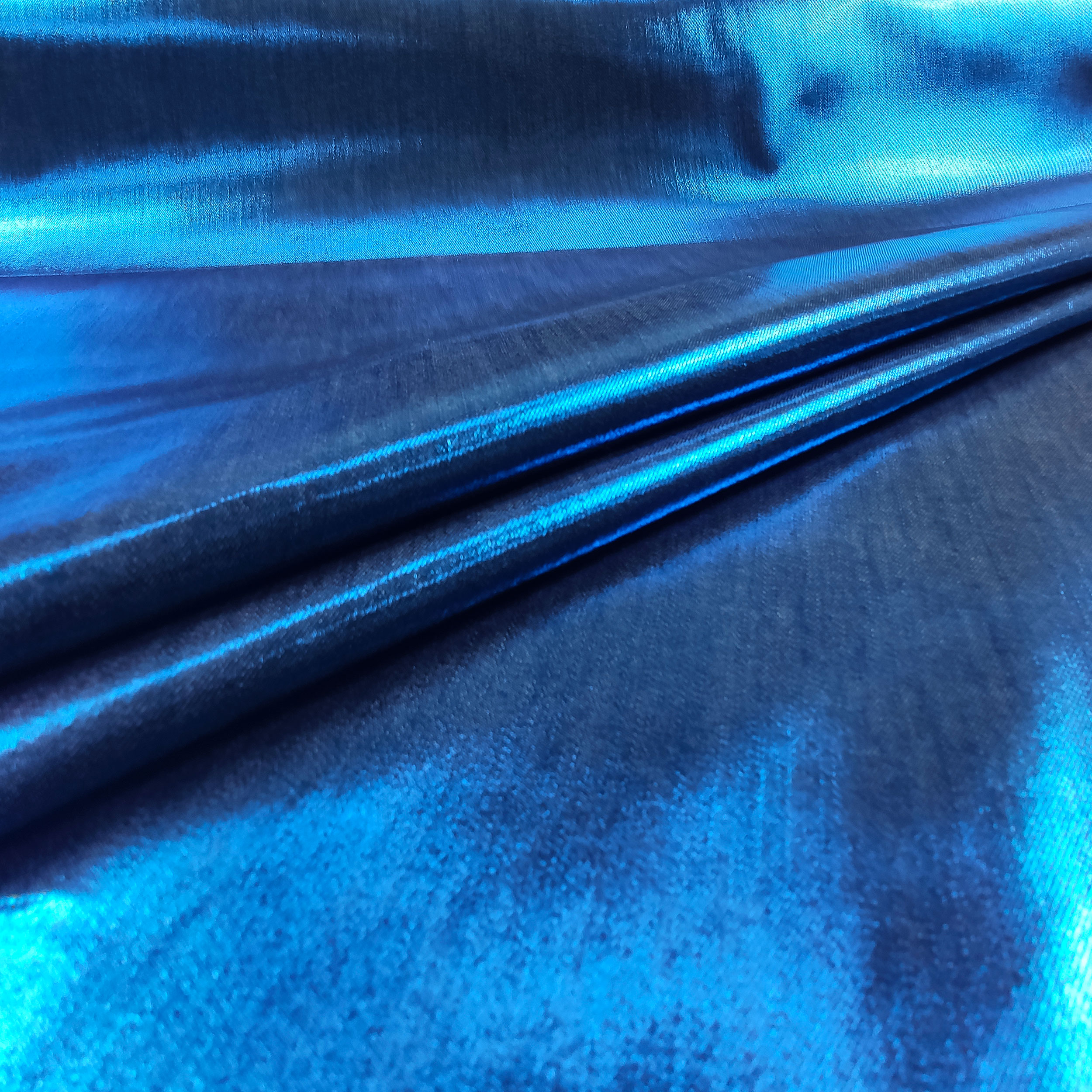 Trending Coated Metallic Jeans Fabric