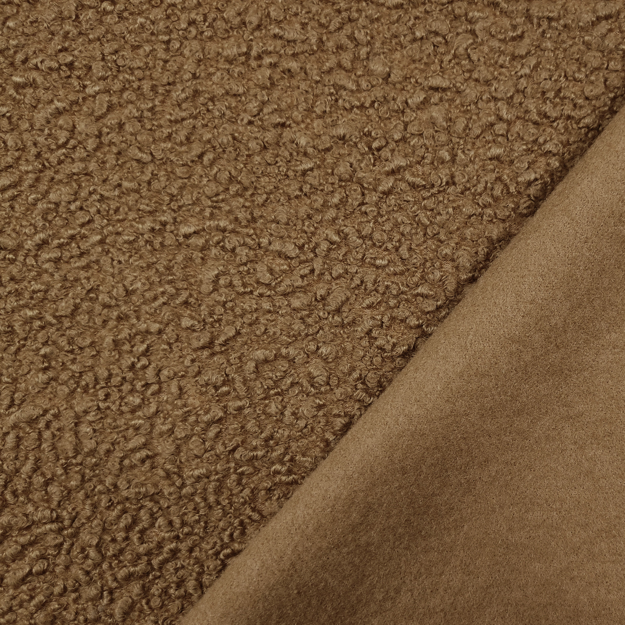 Camel Bouclé Coat | Panini