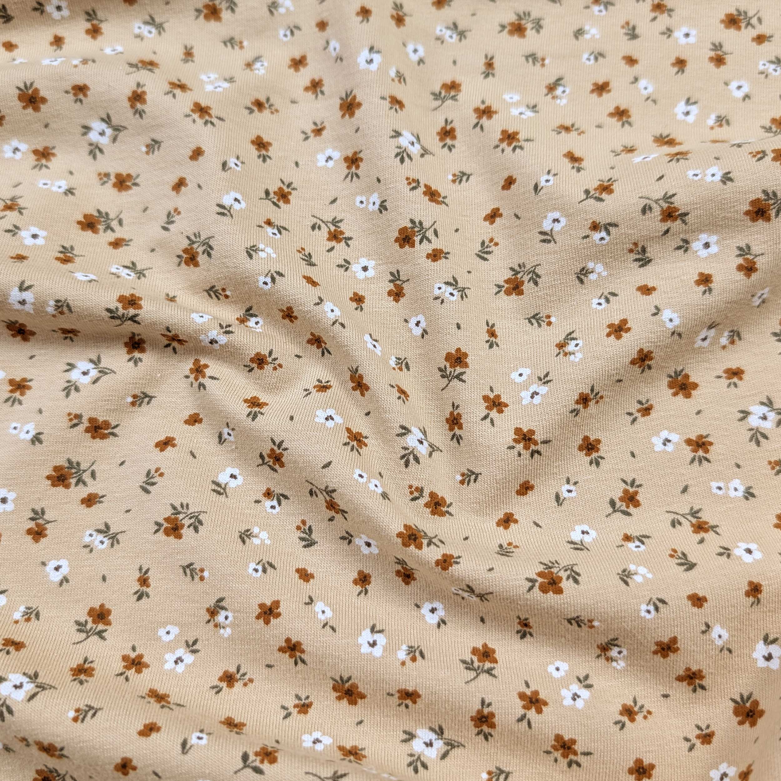 Cotton flower patterned jersey | Panini