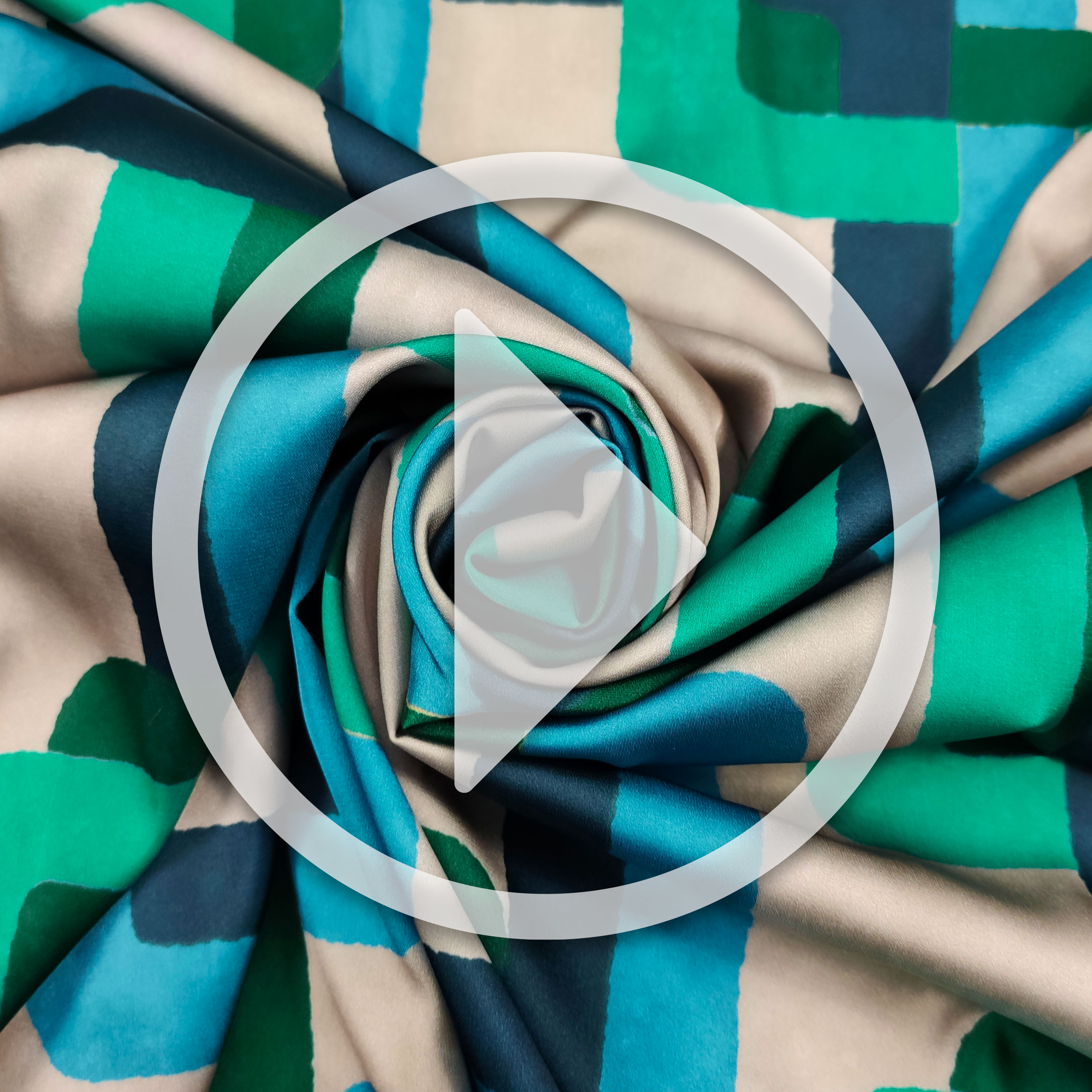 Metre rasp Geometry Tones Green, Blue