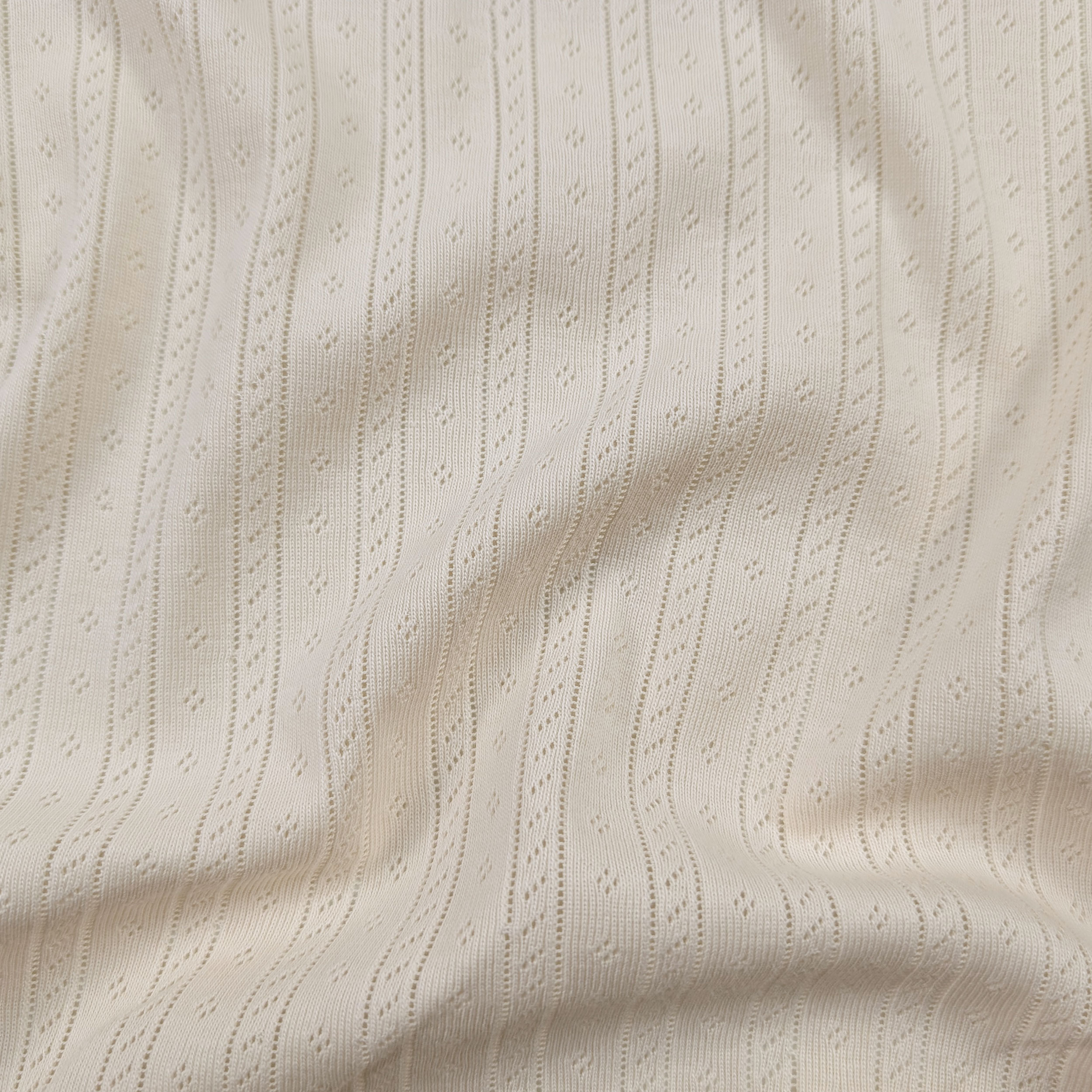 Perforated Jersey Pure Cotton Flowers| Panini