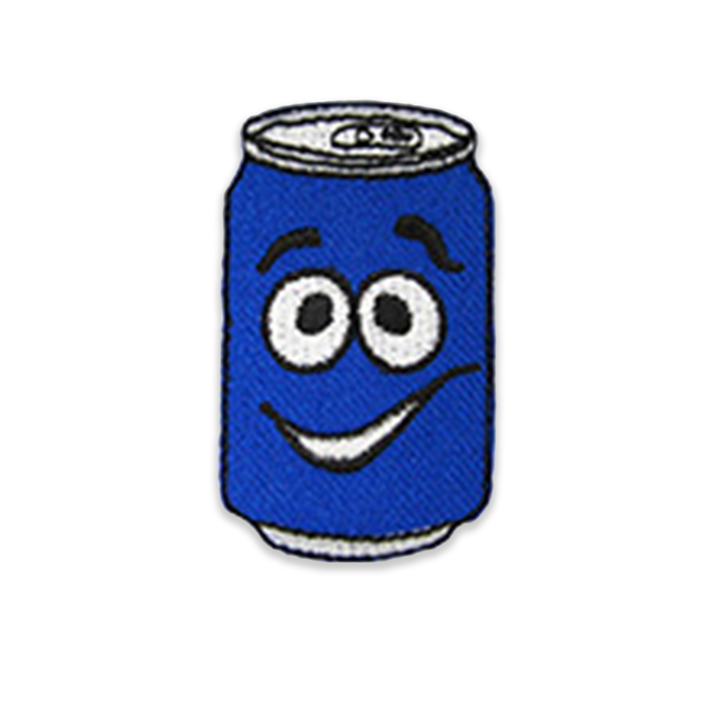 Heat-Adhesive Patch with Can in Blue
