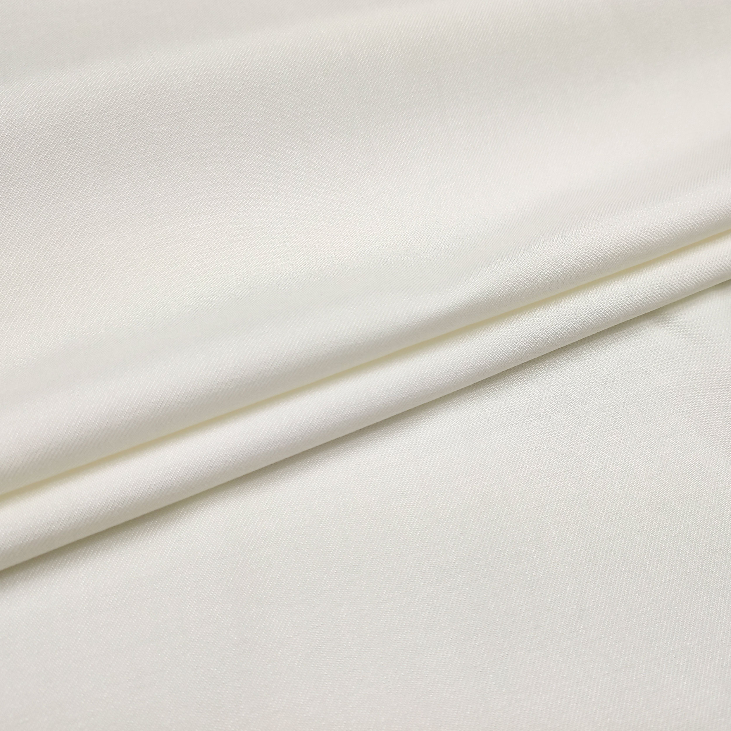 Thin White Flannel Mixed Silk, Cotton, Viscose