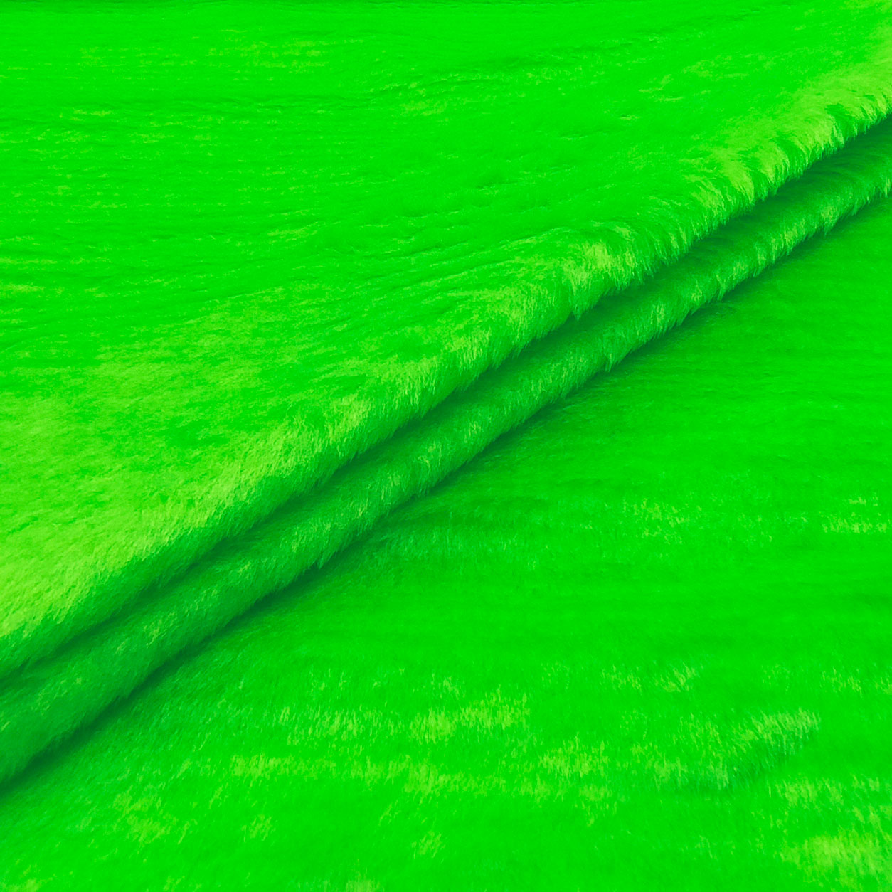 Abrigo corto de piel sintética verde ácido