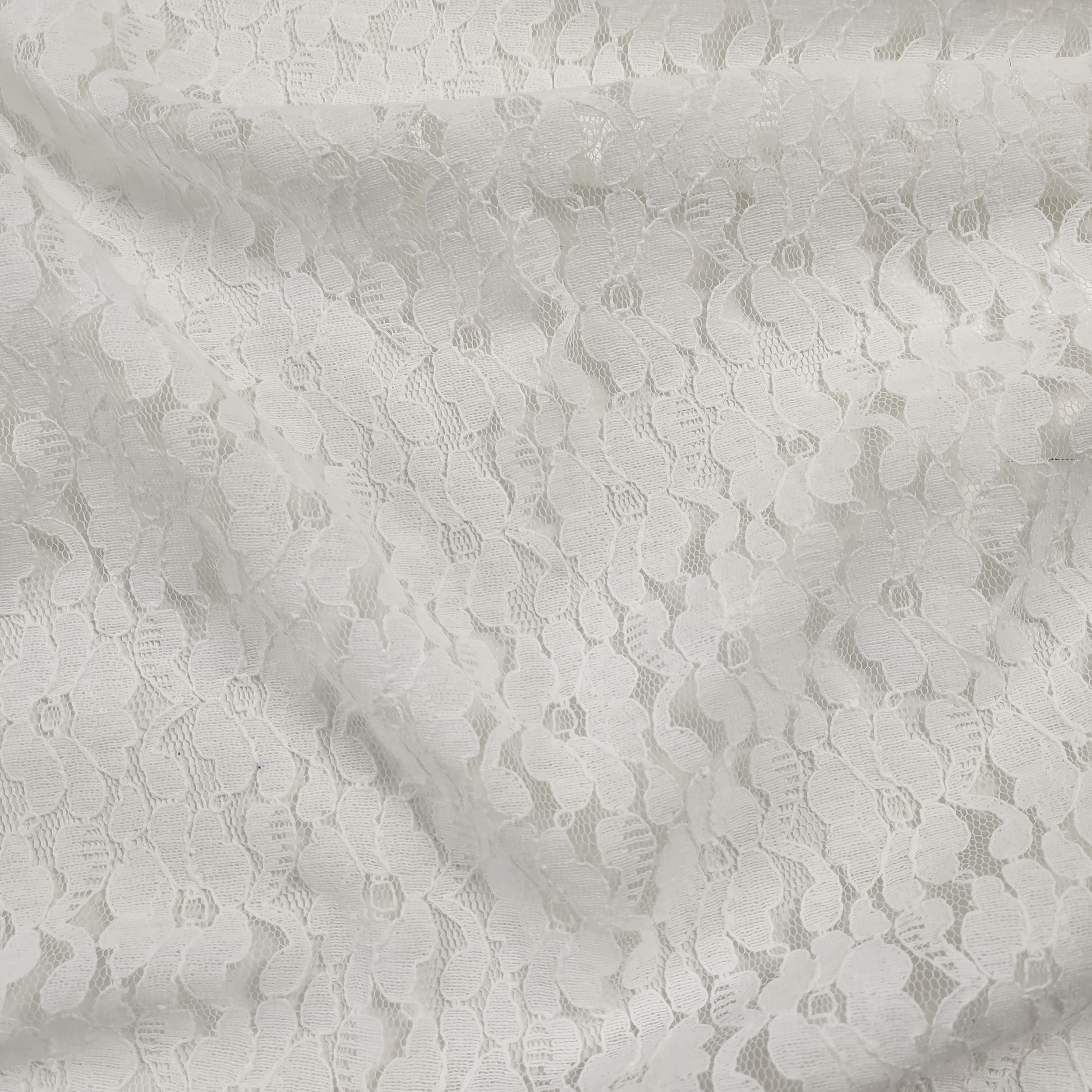 Mixed Cotton Lace Fabric White | Panini