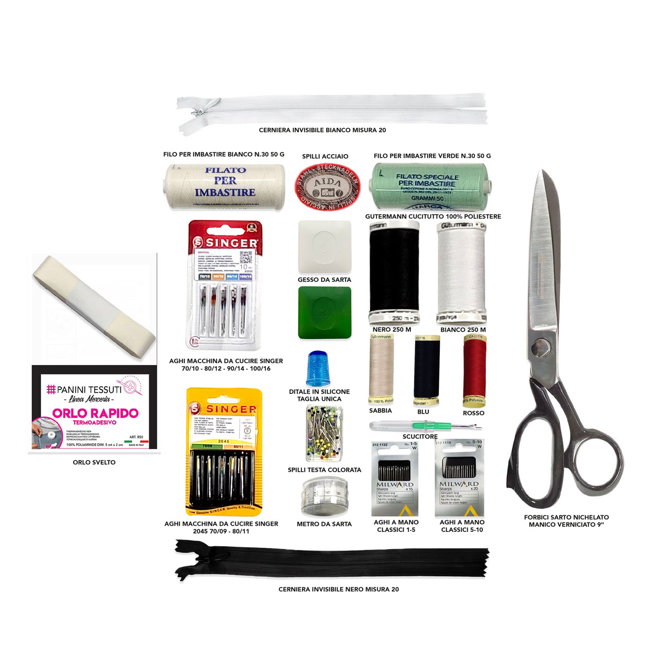 Kit per Sartoria Avanzato | Panini Tessuti