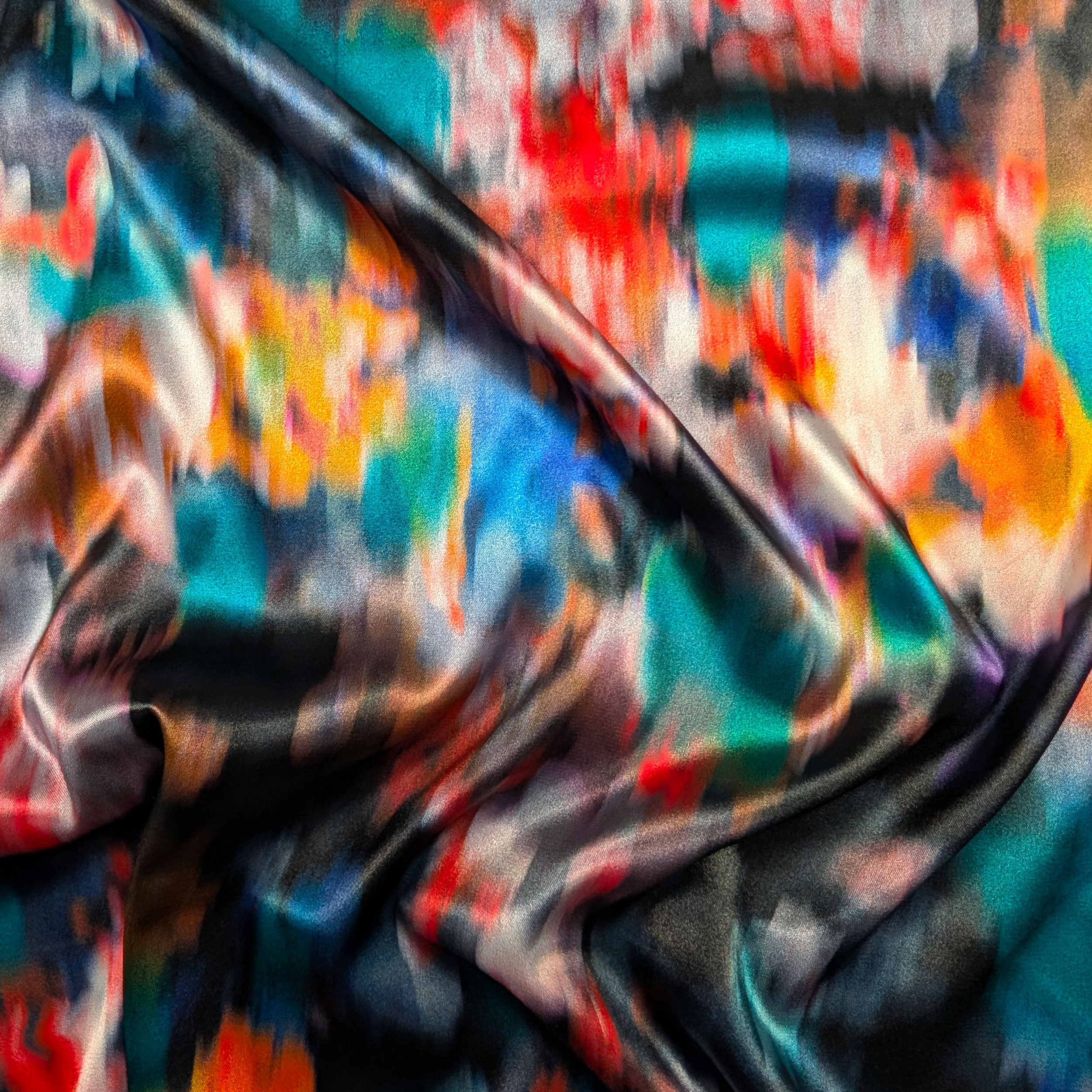 Abstract Multicolour Patterned Apparel Scrape