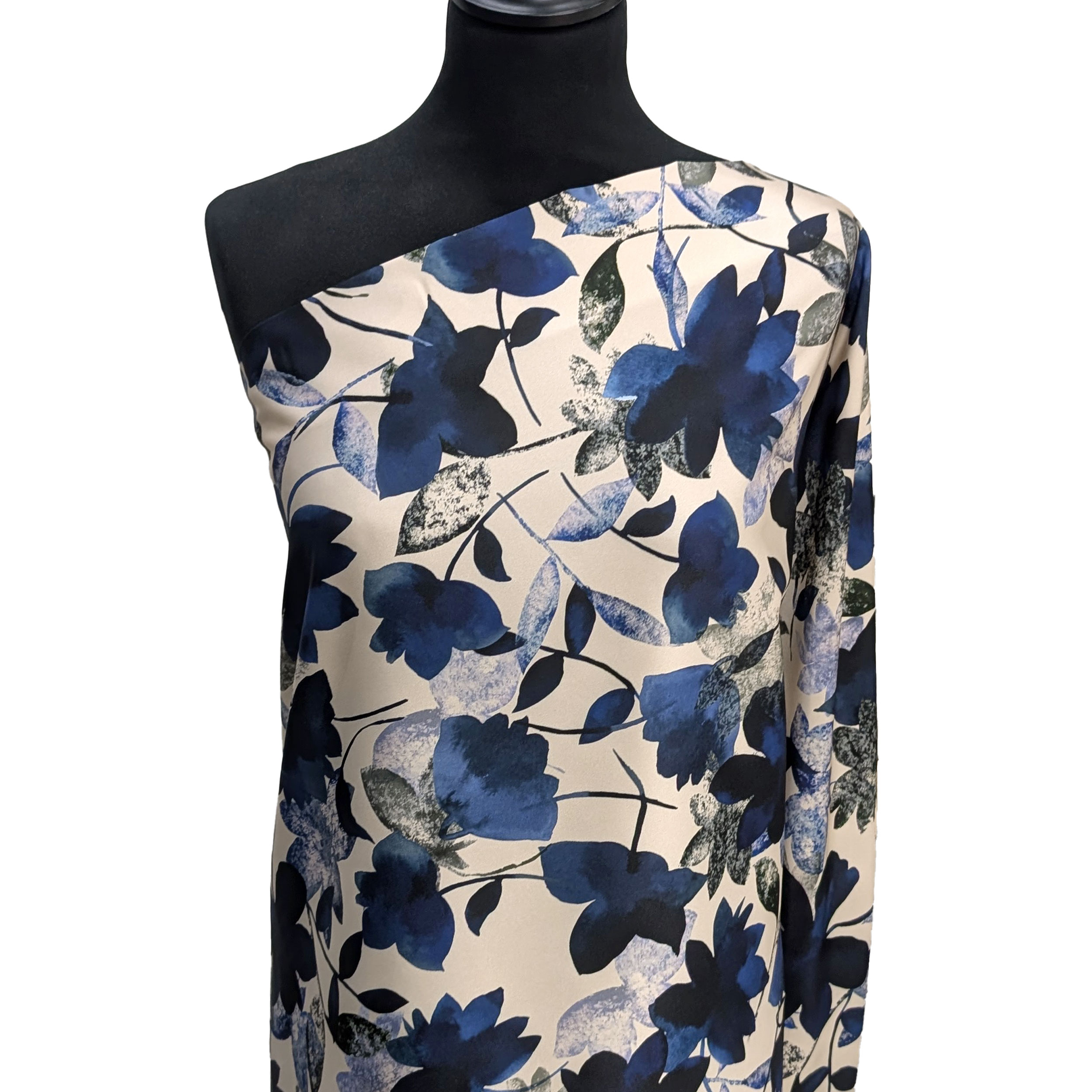 Satin Set High Fashion Blue Flowers | Panini