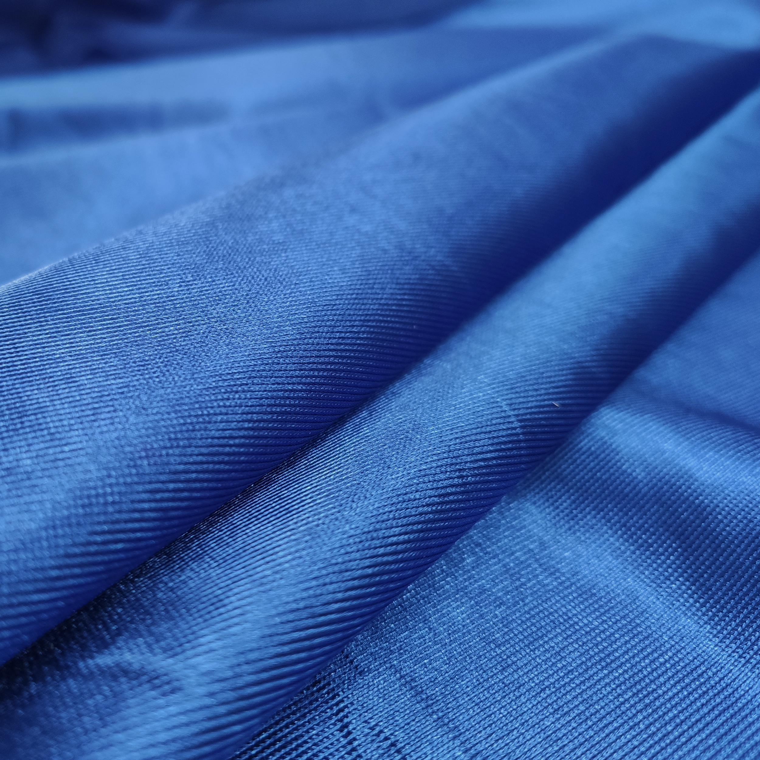 Tessuto Carnevale Raso Tipo Maglia Blu | Panini