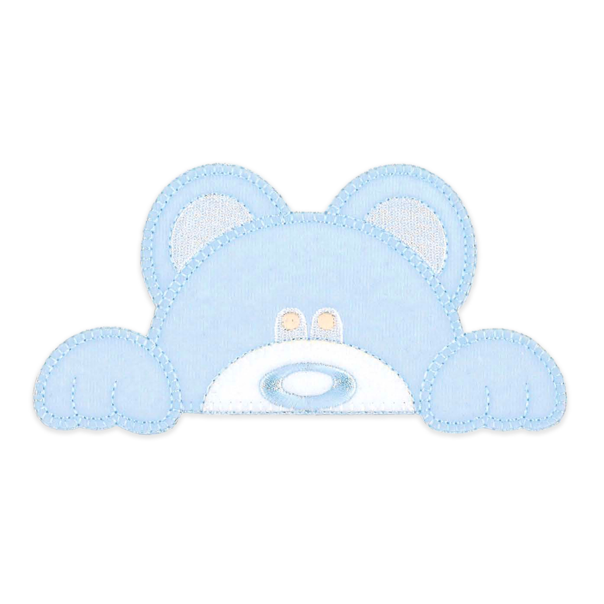 Thermo Adhesive Blue Teddy Bear Patch