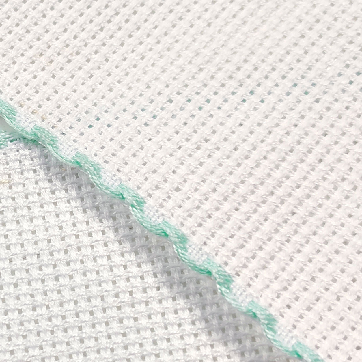 Greenish Edges Aida Cloth Stitchable Trim