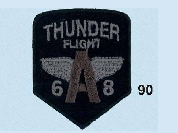 Aplicación Thunder Fly 68 Negro | Panini